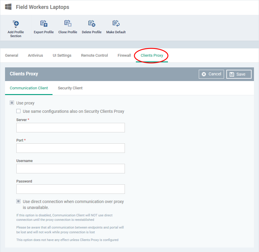 How To Configure Proxy Servers For Endpoint Clients And The Remote